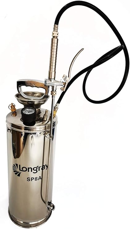 Amazon.com : Stainless Steel Hand-Pumped Sprayer (2 Gallon) : Manual ...