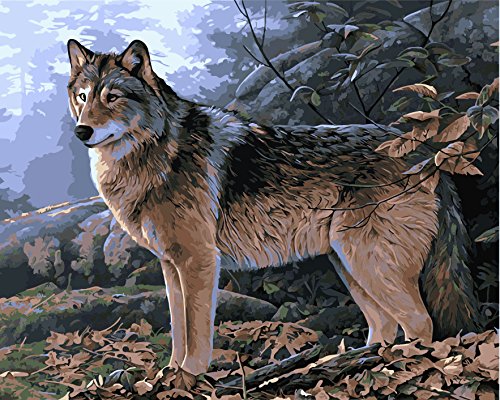 Wolf Paint By Numbers Kits Absolutely Beautiful PBN Kits of Wolves In ...