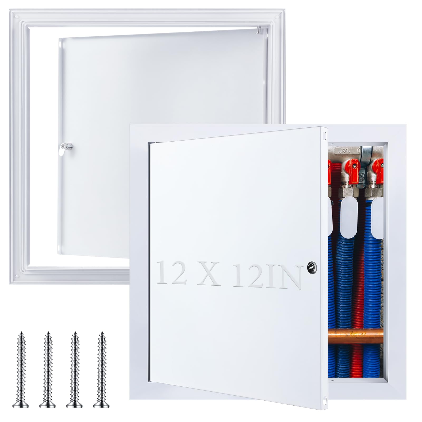 Gisafai 12 x 12 Inch Access Panel Wall Hole Cover Metal Drywall Access ...