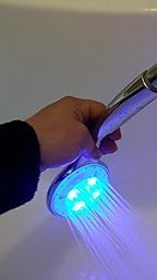 Doccia LED LUMINOSA a LED 3 colori LED Shower DOCCETTA SOFFIONE: Amazon ...