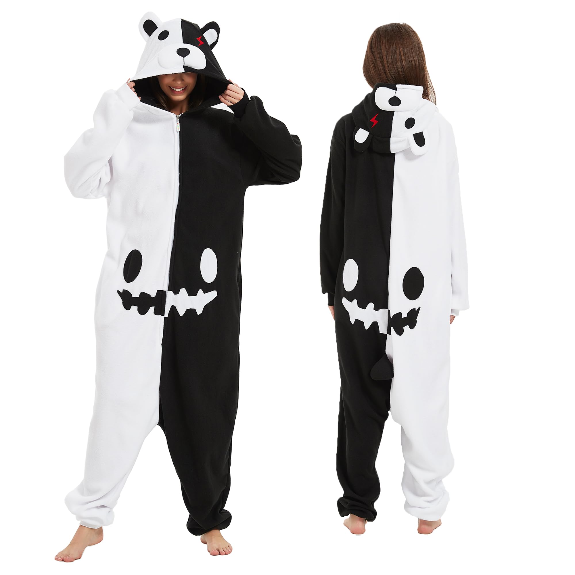 MAJ&COS Animal Costume Onesie Adult Pajamas Cosplay Halloween Unisex ...