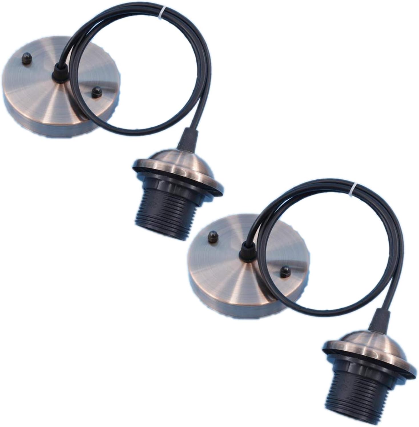 Pendant Light Fitting,Ceiling Rose Pendant with Lamp Holder Fitting ...