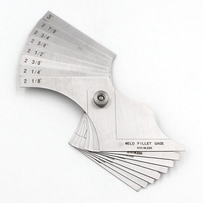 Amazon.com: Welding Fillet Gage 8 piece set 2~1/8- 3 Inch inspection ...