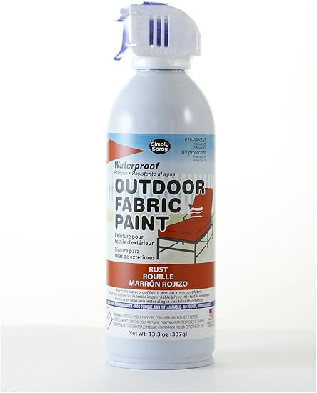Amazon.com: Simply Spray Outdoor Waterproof Fabric Spray Paint 13.3 Oz ...