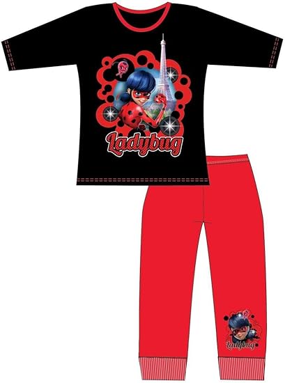 Miraculous Ladybug Kids Girls Miraculous Ladybug Pyjamas PJ's Set ...