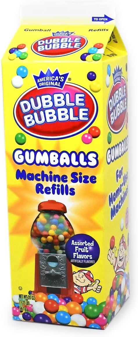 Dubble Bubble Gumballs (Refill Carton)– 1 Box (567 Gram): Amazon.co.uk ...