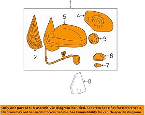 Amazon.com: Genuine GM 20843177 Rear View Mirror, Outside : Automotive