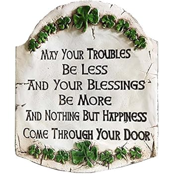 Amazon.com: Irish Metal Sign With The Irish Philosophy Saying Designed ...