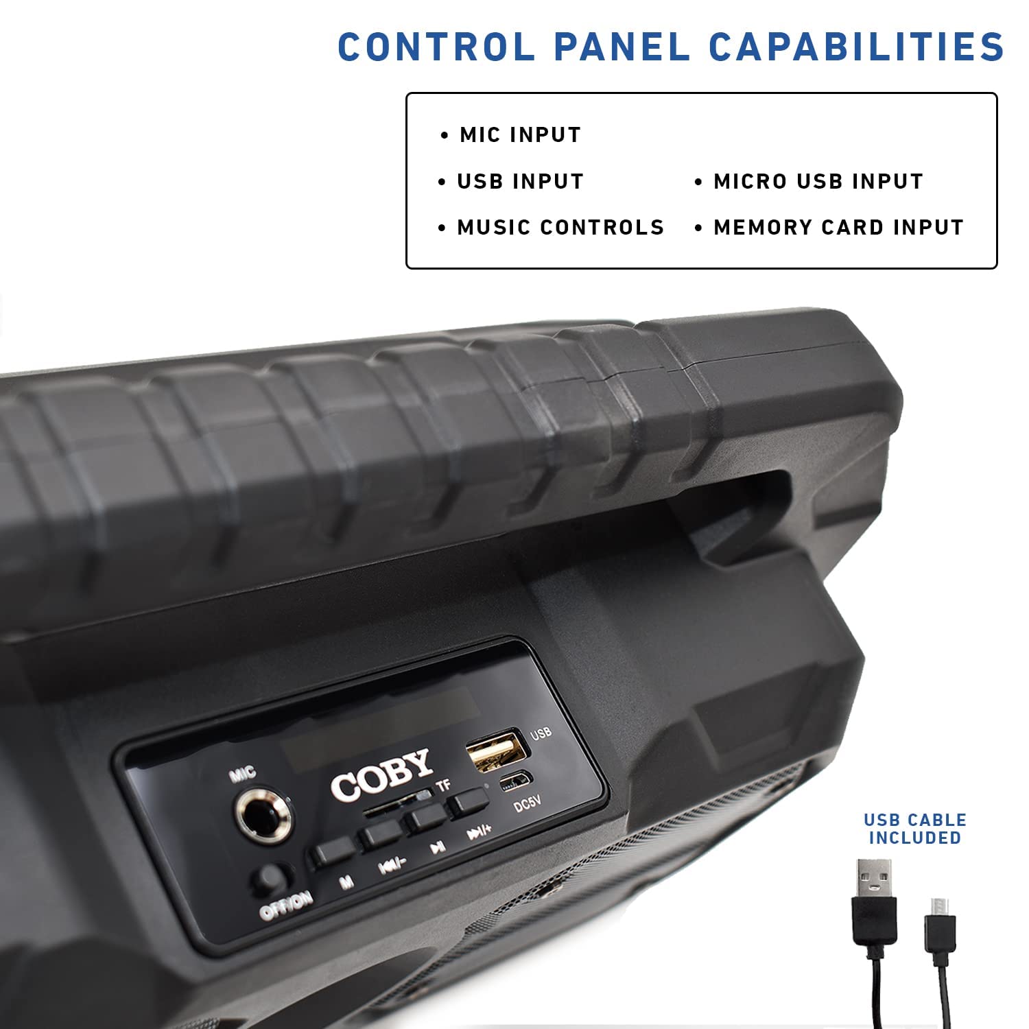 COBY True Wireless Bluetooth Speaker With Subwoofer, FM Radio ...