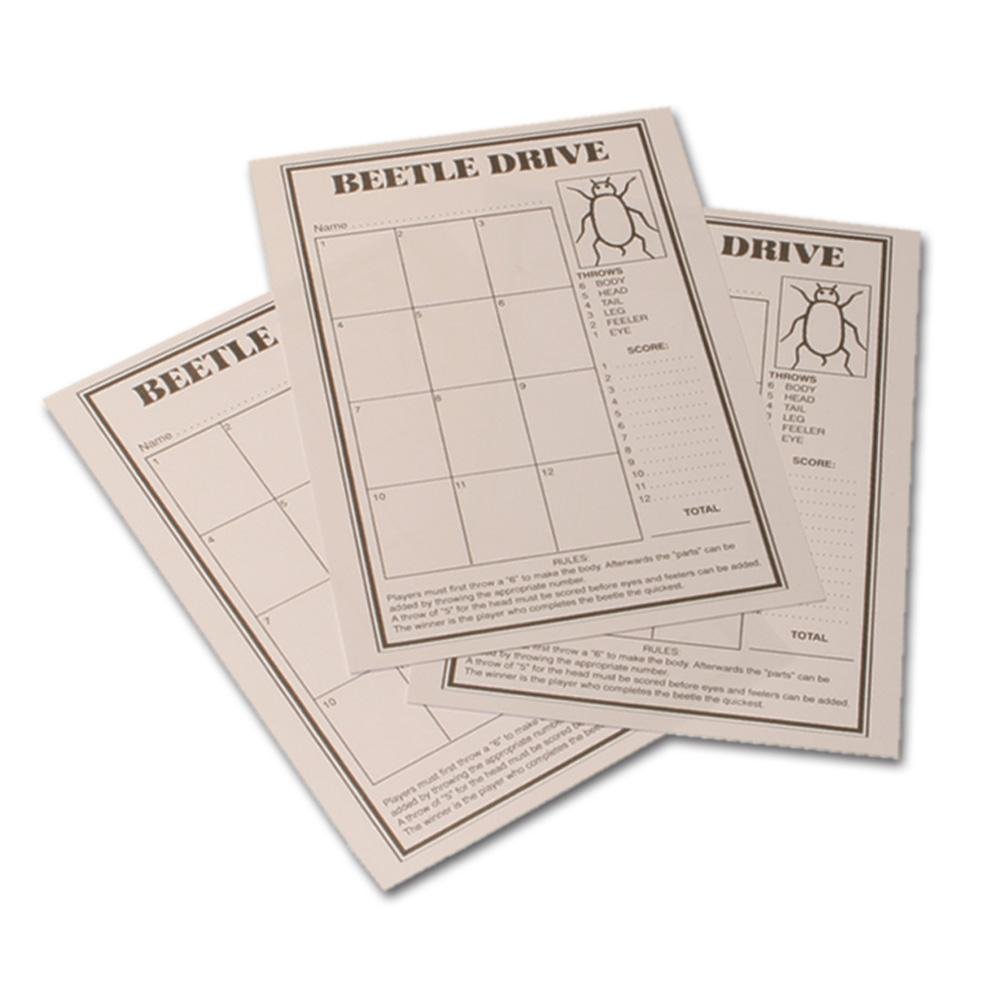 Beetle Drive Cards (Pack of 100): Amazon.co.uk: Toys & Games