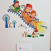Buy Decals Design 'Kids Riding Roller Coaster' Wall Sticker (PVC Vinyl ...