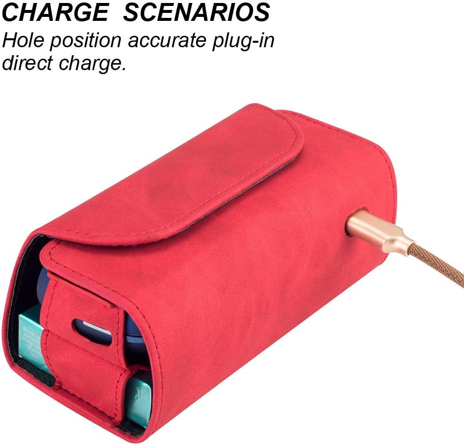 E Cigarette Case for IQOS 3 Heets, Portable Polyurethane Leather ...