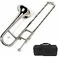 Amazon.com: Diginex Nickel Plated Mini Bb Trombone with Case and ...