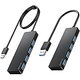Amazon.com: ANYPLUS USB 3.0 Hub, 4 Port USB Hub Splitter,Portable USB Adapter Mini Multiport ...