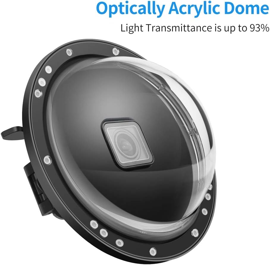 D&F Underwater Dome Port for GoPro Hero 8 Black Waterproof Housing Dome ...