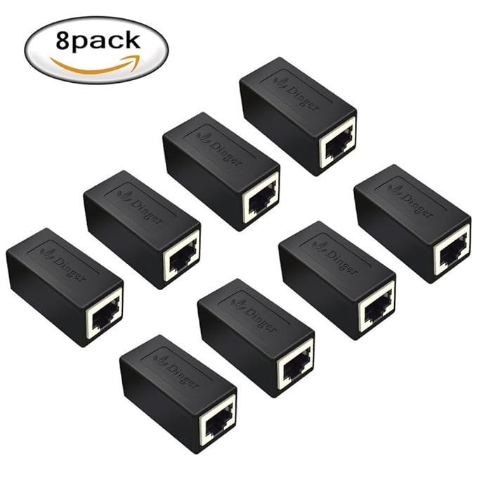 Amazon.com: Cat6 Coupler, RJ45 Coupler Ethernet Cable Extender Adapter ...