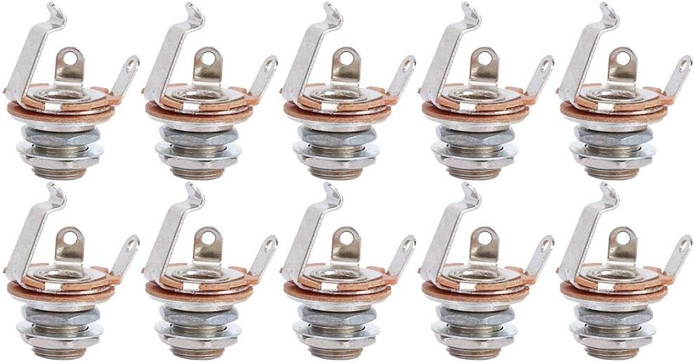 Mono Input Jack Metal Guitar Electric Replacement Mono Input or Output ...