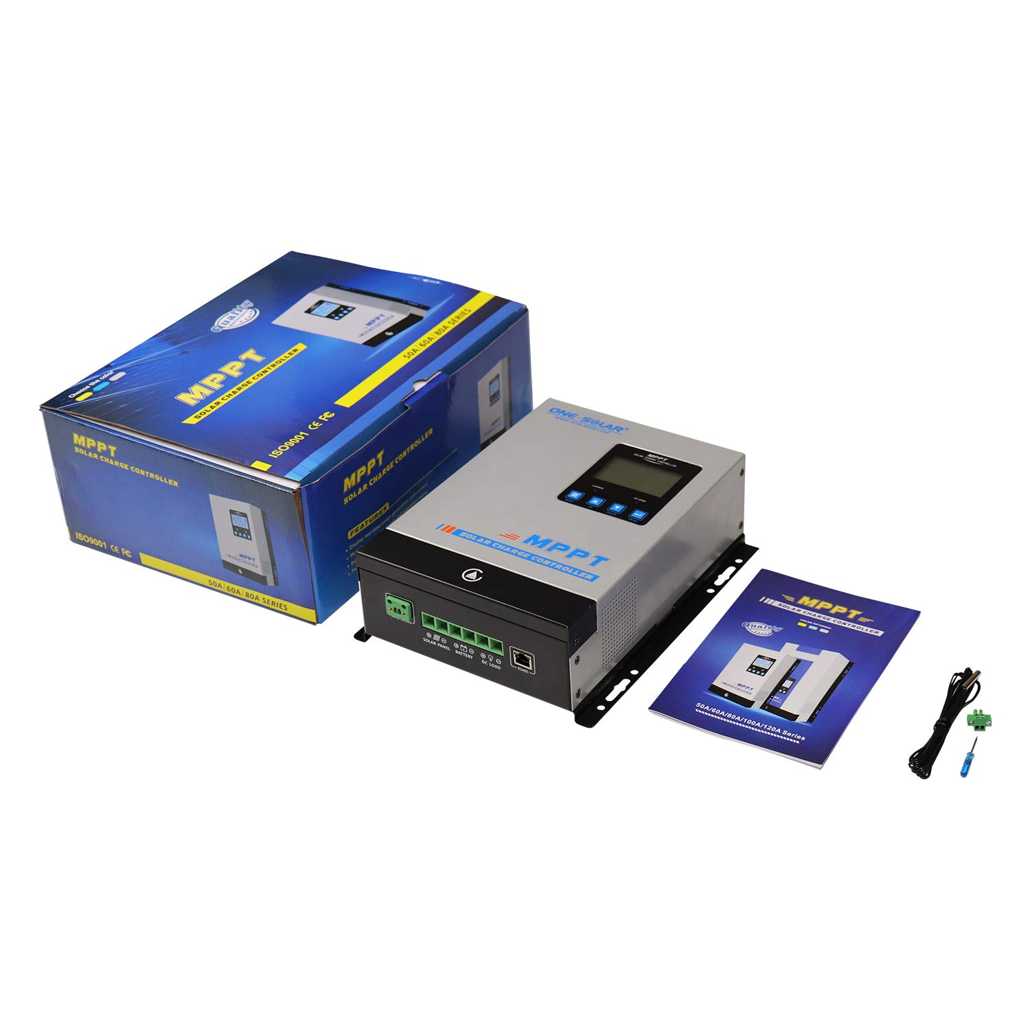 60A MPPT Solar Charge Controller DC 12V24V48V Auto Battery Solar Regulator PV 150V Input MPPT ...