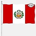 Amazon.com : Peruvian Flag 3x5 Peru Flag for Wall Car Outdoor Double ...