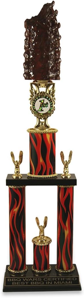 Amazon.com : Far Out Awards Jumbo BBQ Ribs Cook Off Trophy - BBQ Trophy ...