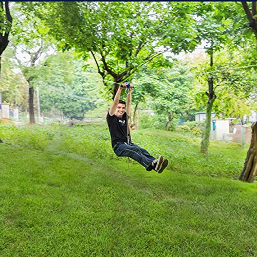 Zipline Kits for Kids 65 FT Backyard Zip Line Set with Adjustable Seat ...