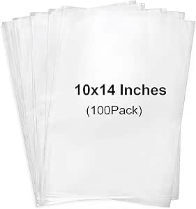 Shrink Wrap Bags,10x14 Inches Clear Heat Seal Shrink Bags for Gifts ...