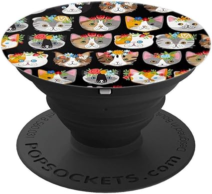 Amazon.com: Watercolor Colorful Cat Print Pop Kitty Socket Mount Print