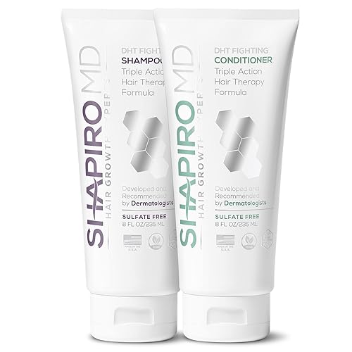 Shapiro MD Hair Growth Experts Hair Loss Shampoo and Conditioner, DHT ...