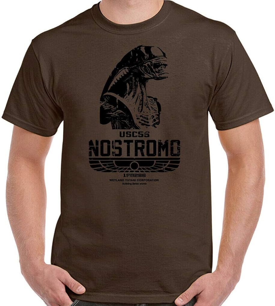 Alien T-Shirt Mens Nostromo Movie Weyland Yutani Covenant Prometheus ...