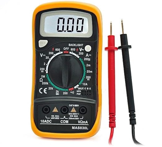 OTOVON™ 1 Piece Digital Multimeter With Test Probes & LCD Screen ...