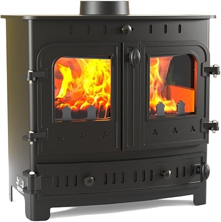 Villager Bayswater Flat 6-7 kW Wood / Multi-Fuel Series 2 Stove: Amazon ...