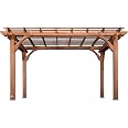 Amazon.com: Backyard Discovery 14x10 ft All Cedar Wood Pergola, Durable ...