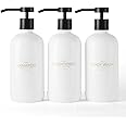 Amazon.com: Janxin Shampoo and Conditioner Dispenser Set of 3 ...