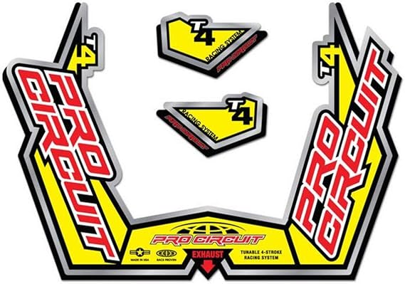 Amazon.com: Pro Circuit DC09T4GP T-4 Exhaust Decal Kit: Automotive