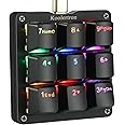 Amazon.com: Koolertron One Handed Macro Mechanical Keyboard, RGB LED Backlit Portable Mini One ...