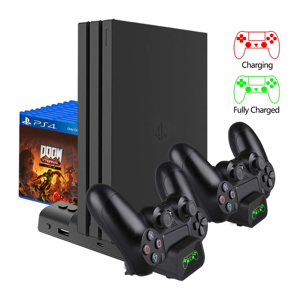 Amazon.com: FCXJTU PS4/ PS4 Slim/ PS4 Pro Cooler Cooling Fan, [Latest ...