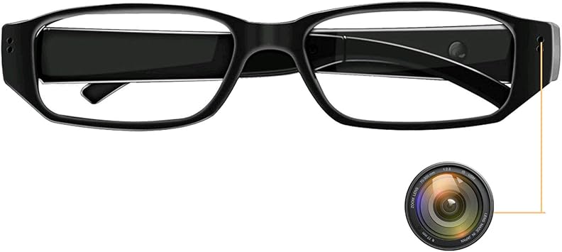 Monkaim Lunettes Camera Espion, Mini Lunettes avec Camera Cachee, 1080P ...