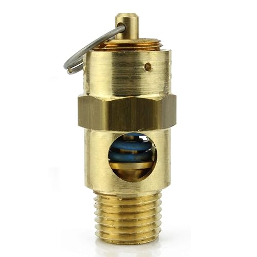 1/4" ASME Brass Safety Relief POP Off Valve, American Made, COMPRESSORS ...