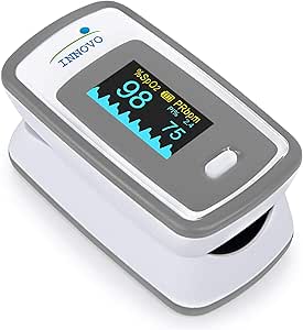Amazon.com: Innovo Deluxe Fingertip Pulse Oximeter with Plethysmograph ...