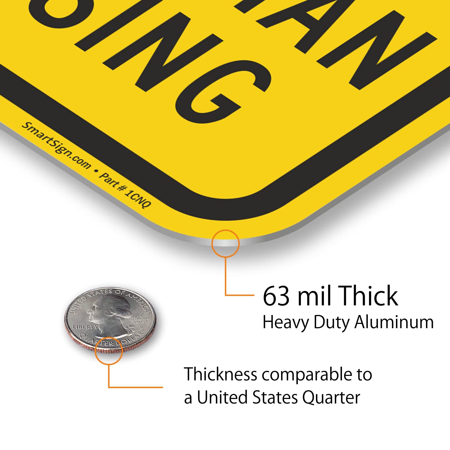 Mua SmartSign "Slow - Pedestrian Crossing" Sign | 12" x 18" 3M Engineer ...