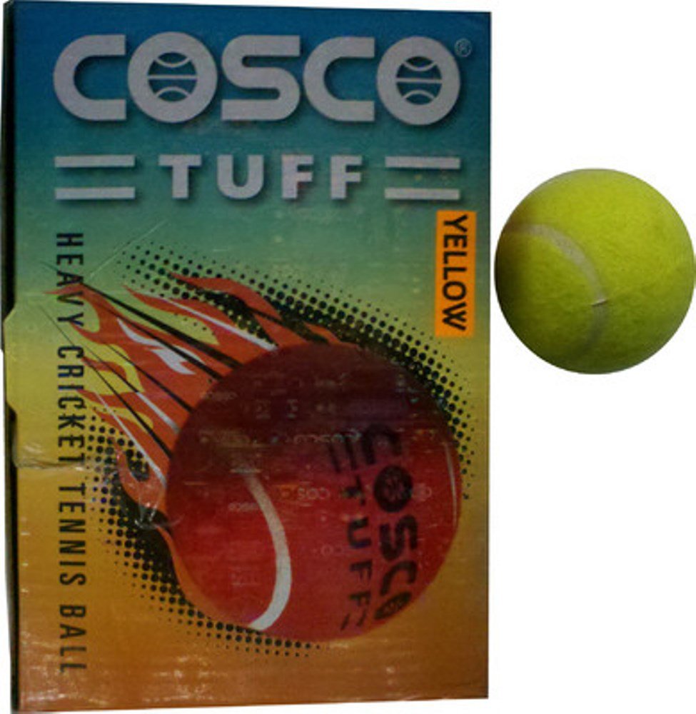 Cosco Tuff Heavy Weight Ball, Pack of 6 (Yellow): Amazon.in: Sports ...