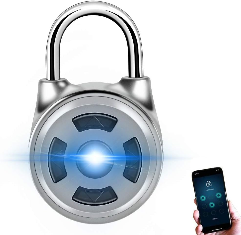 Smart Bluetooth Padlock APP Control Keyless Electronic Padlock Zinc ...