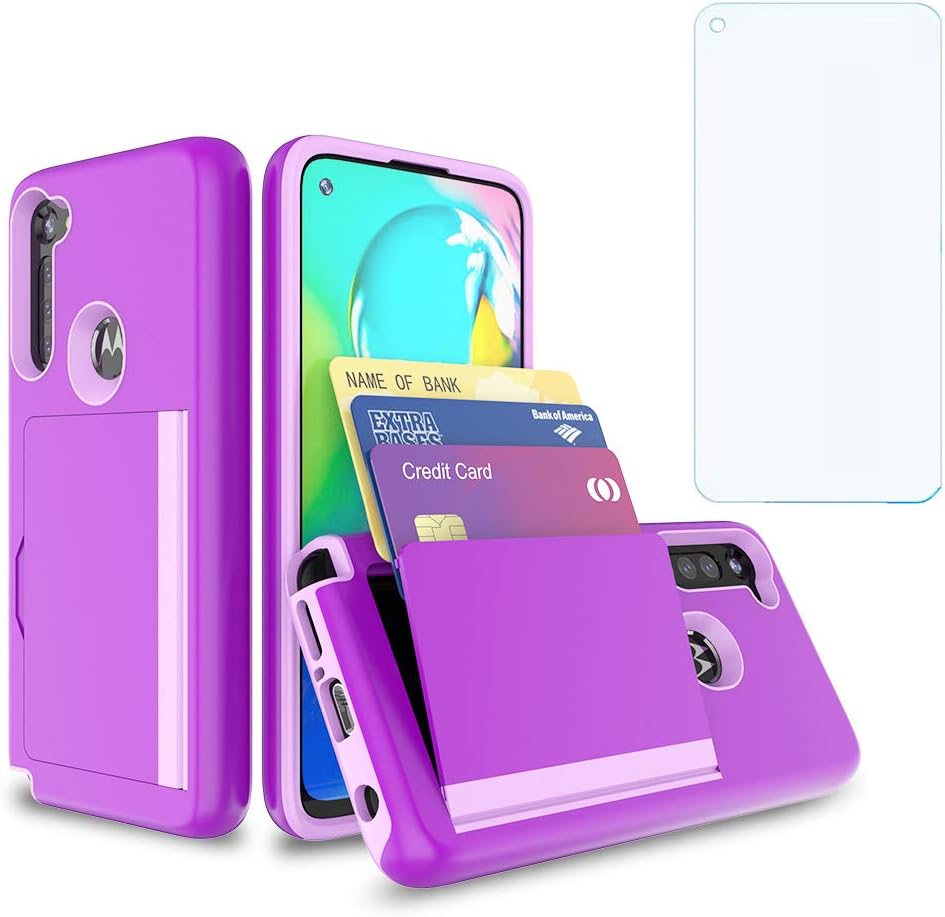 Amazon.com: Phone Case for Moto G8 Power with Tempered Glass Screen ...