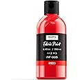 Amazon.com: Nicpro Red Fabric Paint, 8.45 oz (250 ml) Fabric Paint for ...