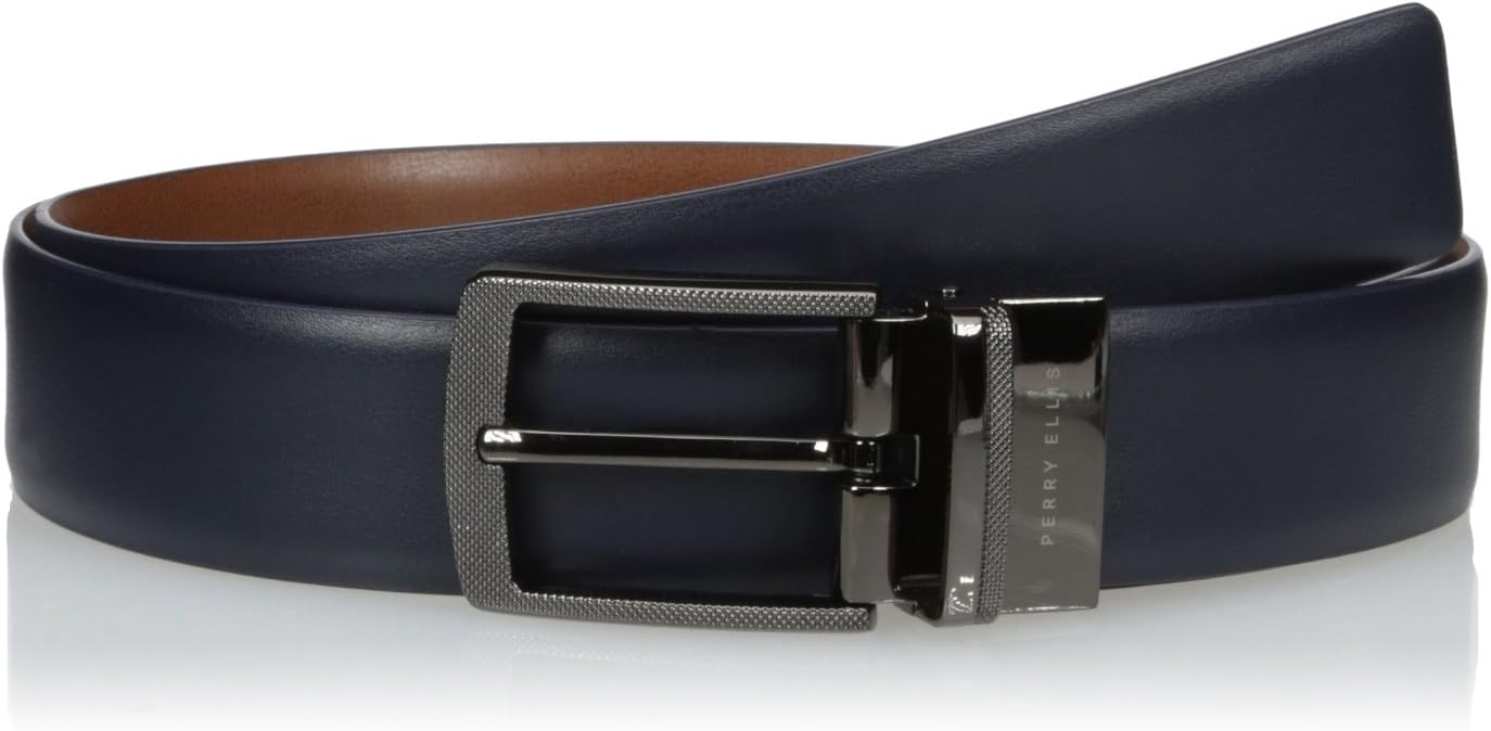 Perry Ellis Perry Ellis Portfolio - Cinturón reversible para hombre ...