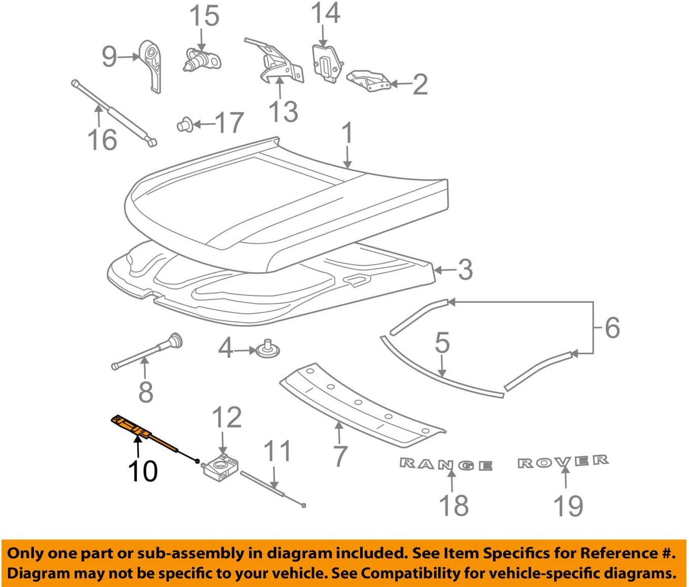 Amazon.com: Genuine LAND ROVER HOOD FRONT CONTROL CABLE RANGE ROVER 03 ...