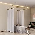 Amazon.com: Bubinblau Beauty Salon Partition Curtain, U-Shaped Shower ...