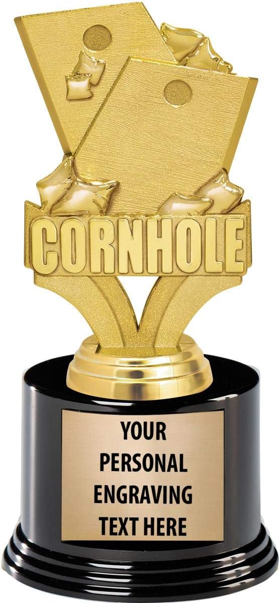 Amazon.com : Crown Awards Cornhole Trophy, 7.25" Cornhole Champion ...