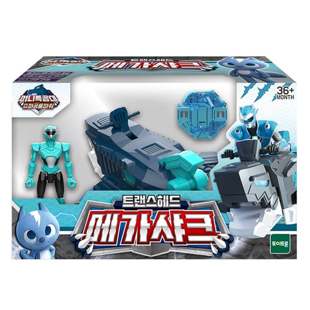 Mua Miniforce スーパーディノパワートランスヘッドメガシャークメガロドンキッズおもちゃギフト Miniforce Super ...