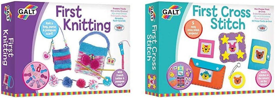 Galt Toys First Knitting & Toys First Cross Stitch, Embroidery Craft ...